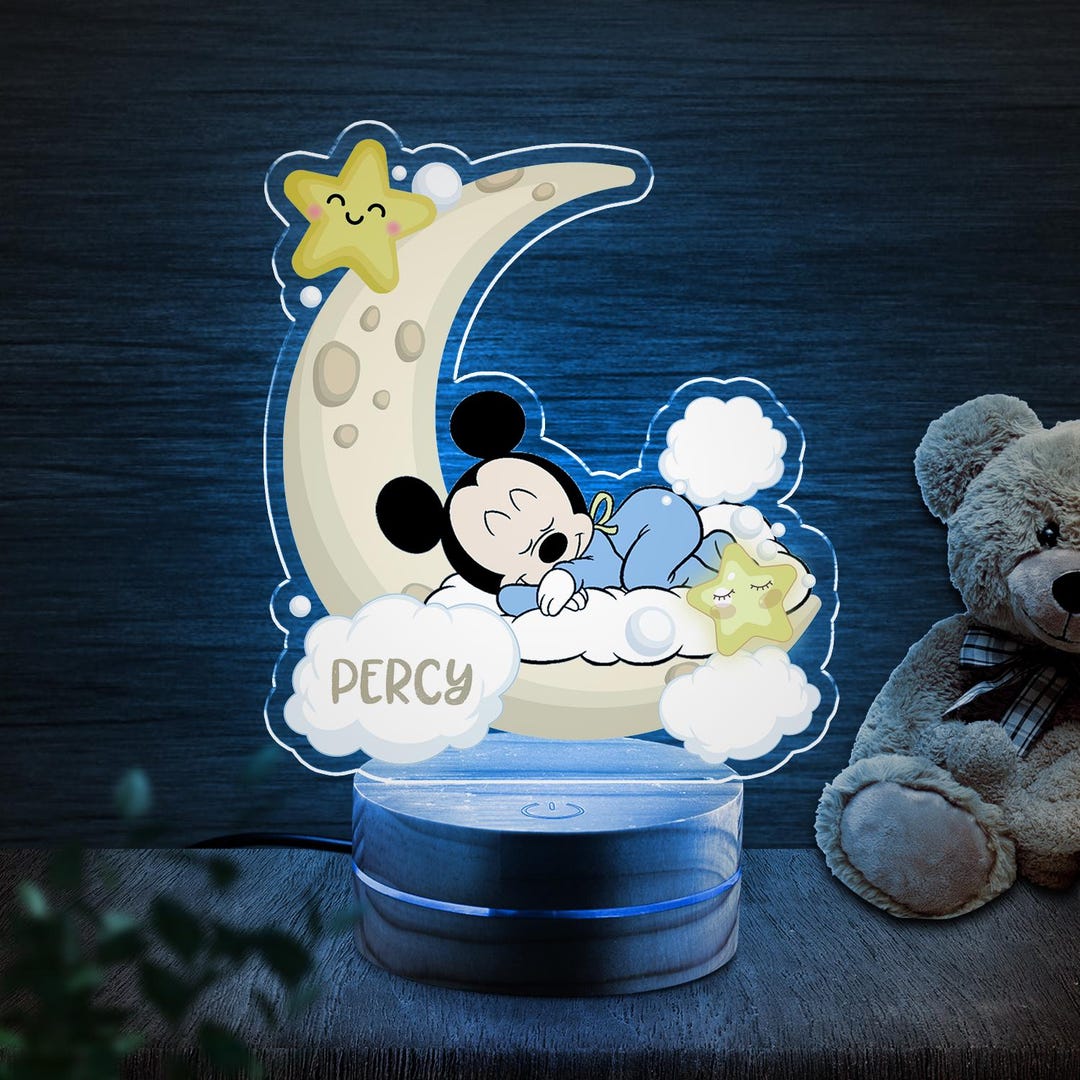 Custom Light Cute Mouse,acrylic Night Light,animals Plaque Lamp,baby ...
