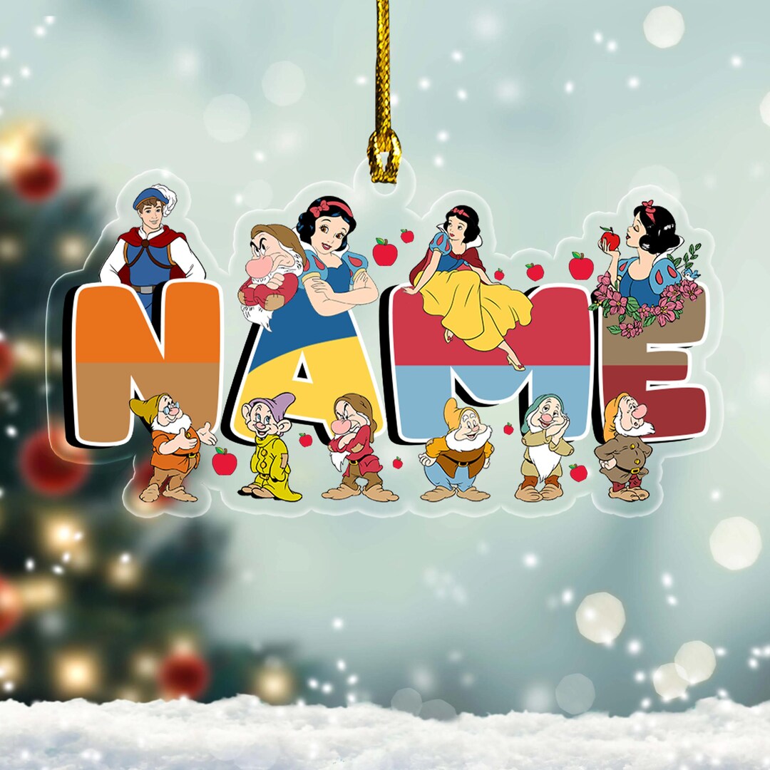 Princess Snow White Christmas Ornament Girls Personalized Ornament Kids ...
