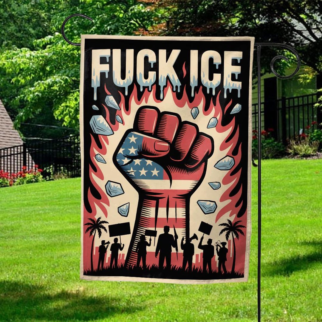 Abolish ICE Garden Flag , Anti ICE Flag, Democrat Garden Flags, Protest ...