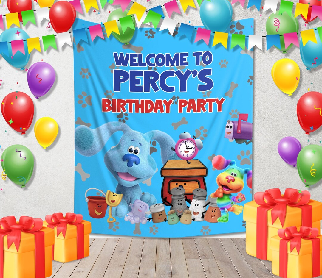 Blue's Clues Birthday Banner, Blue's Clues Party Banner, Blue's Clues Banner, Birthday Banner ...