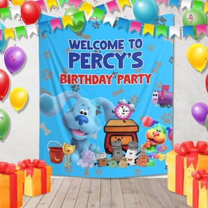 Blue's Clues Birthday Banner, Blue's Clues Party Banner, Blue's Clues Banner, Birthday Banner ...