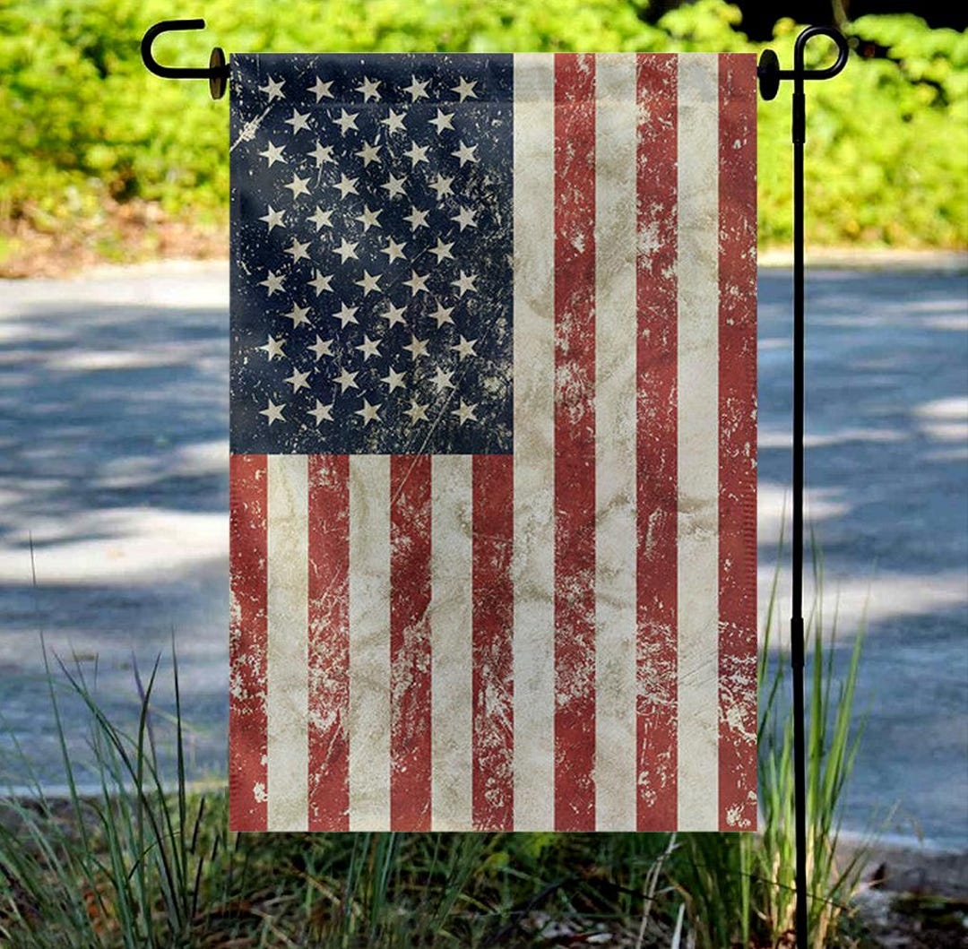 Upside Down Flag, Resist Fascism Garden Flag Sign, Trump Political ...