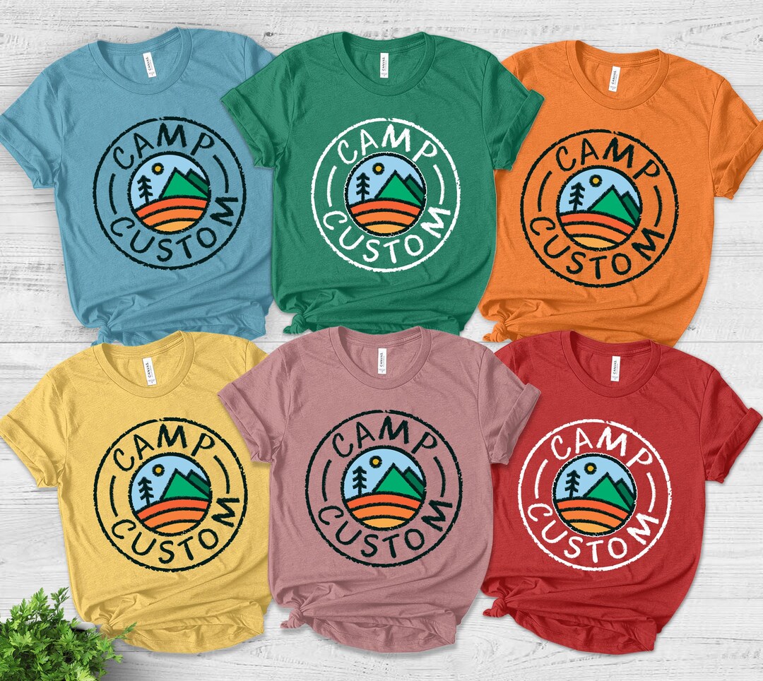 Custom Camp Shirt, Camp Custom T-shirt, Camp Crew Tshirt, Camping ...