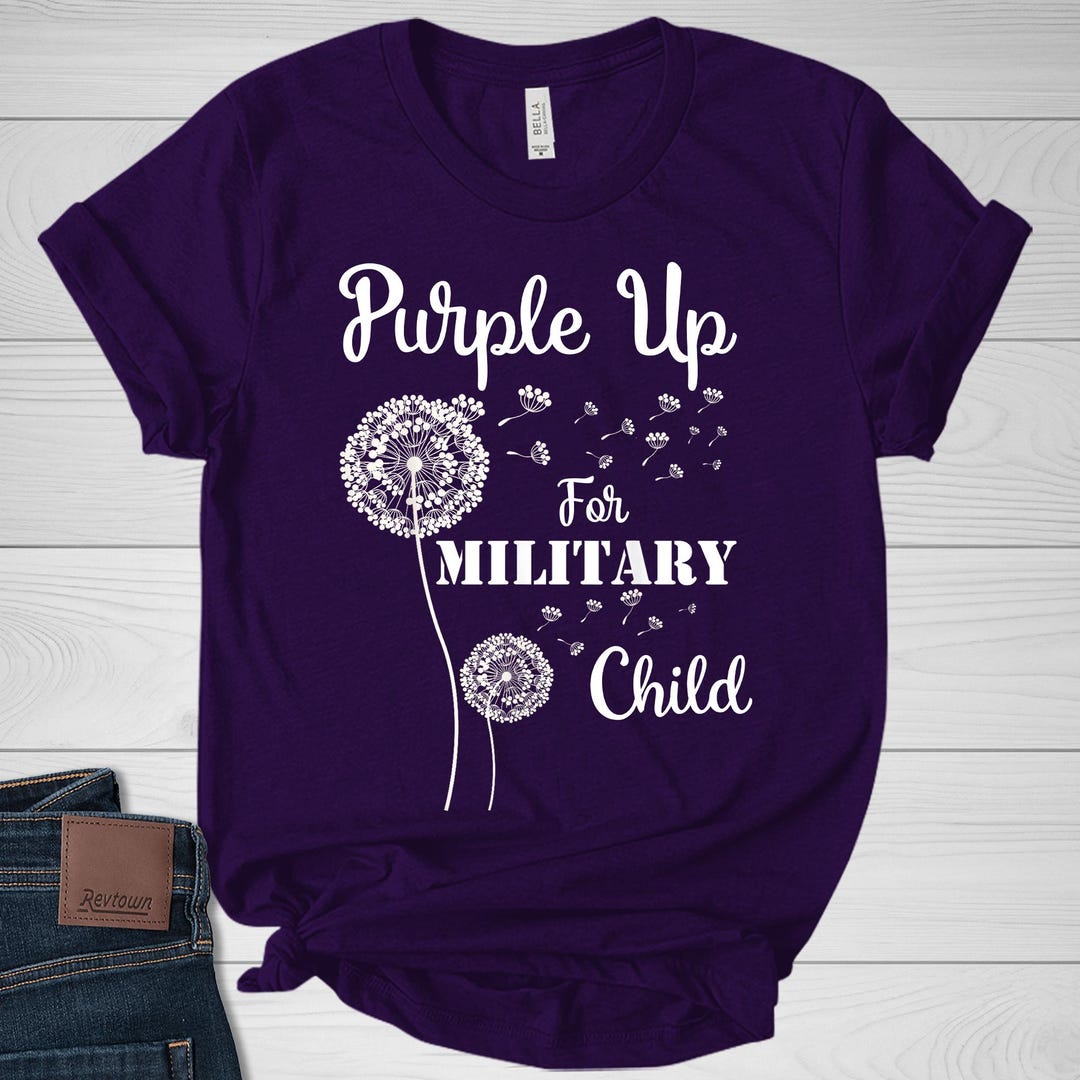 Month of the Military Child Bloom Where You Are Planted Shirt With ...