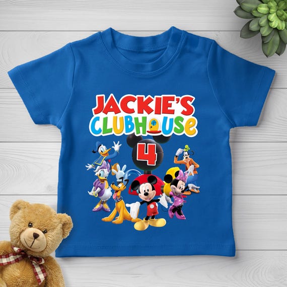 Personalized Mickey Mouse Clubhouse Birthday Shirt Mickey Mouse 1st