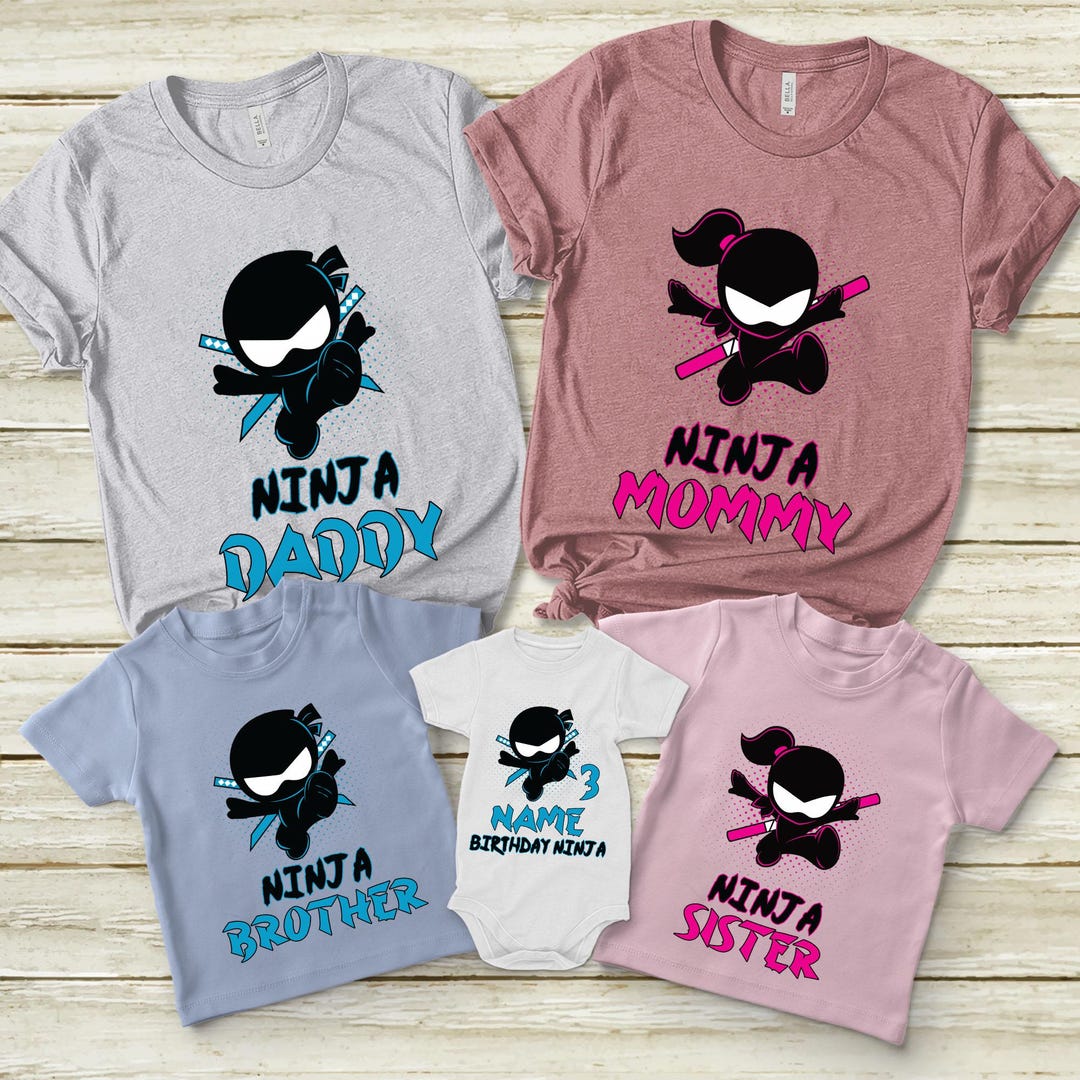 Ninja Kidz TV Shirt,personalized Ninja Kidz Birthday Family Shirts ...