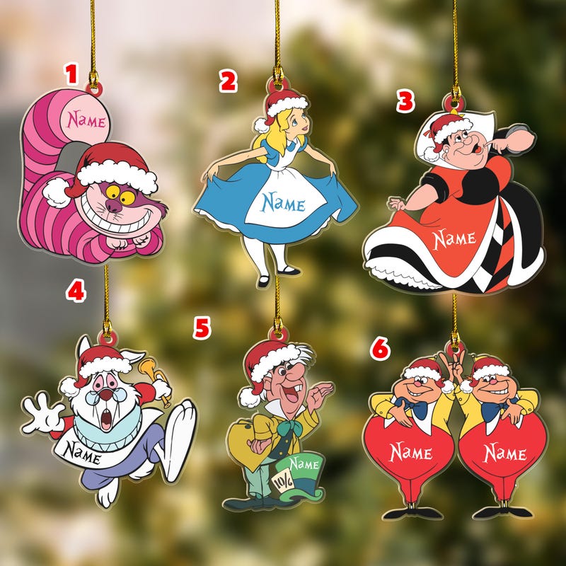 Alice in Wonderland Christmas Ornament - Etsy