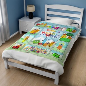 Personalized Numberblocks Quilt Blanket, Numberblocks Fleece Blanket ...