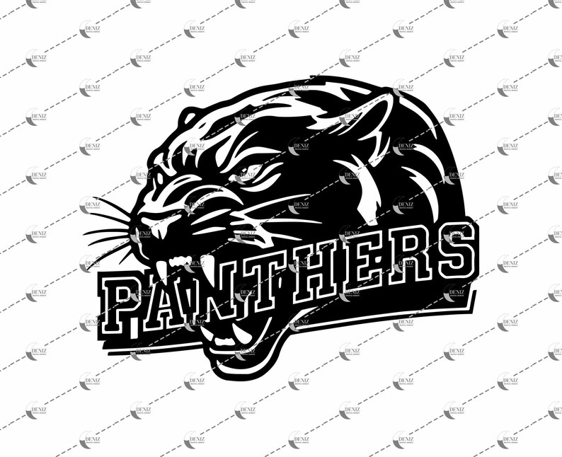 Panthers Mascot SVG Design: Team Logo (PNG) - Etsy