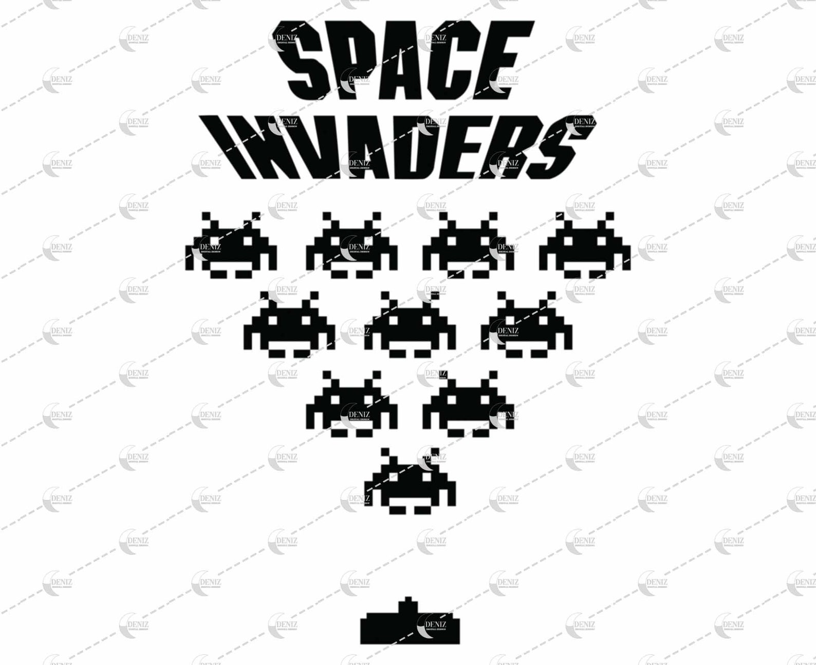 Space Invaders SVG, PNG - Etsy