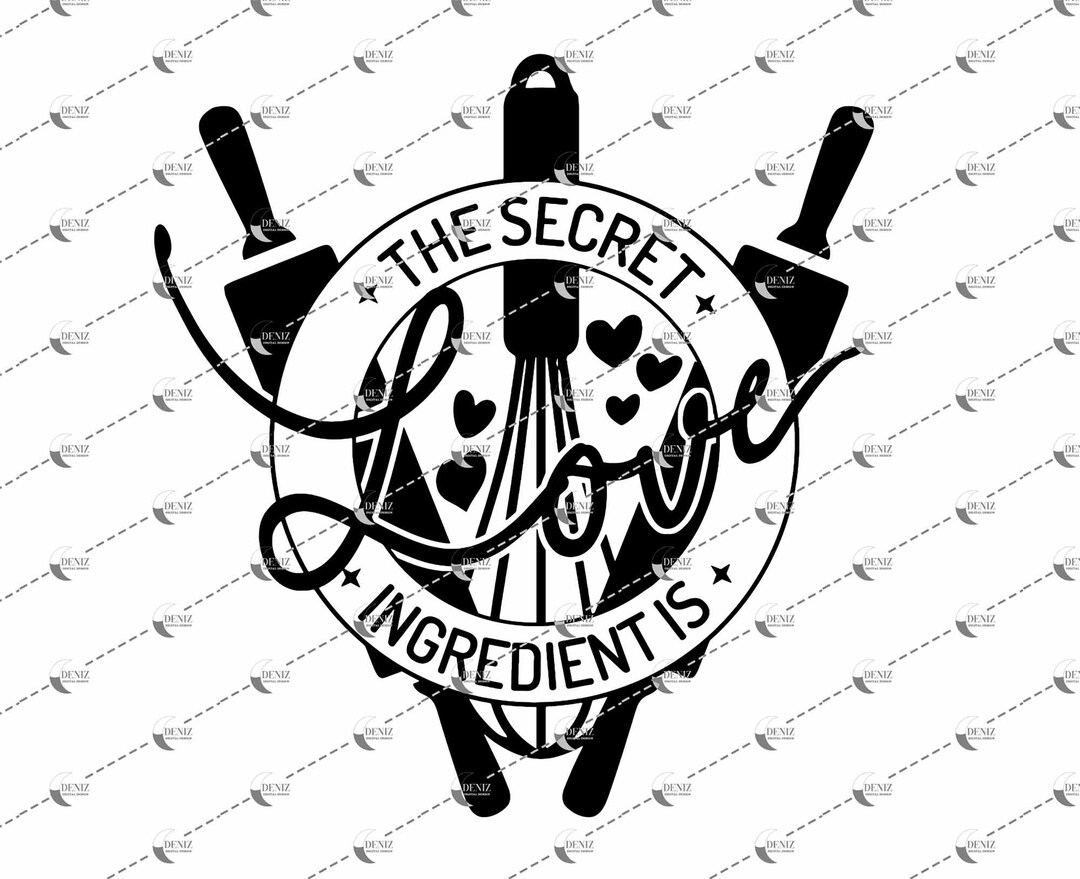 Secret Ingredient is Love Svg, Png, Instant Download Cricut, Cut and ...