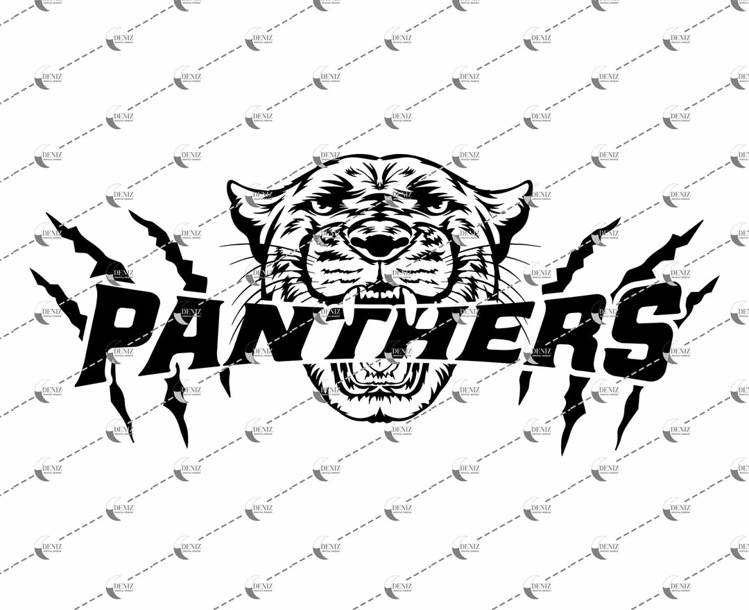 Panthers Mascot Svg Design, Panthers Png, Panthers Team Logo - Etsy