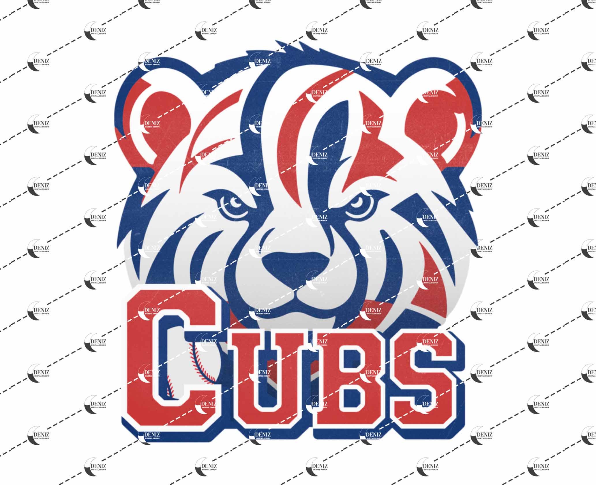 Cubs Team Logo PNG: Sublimation/dtg/dtf Press Ready Design (digital ...