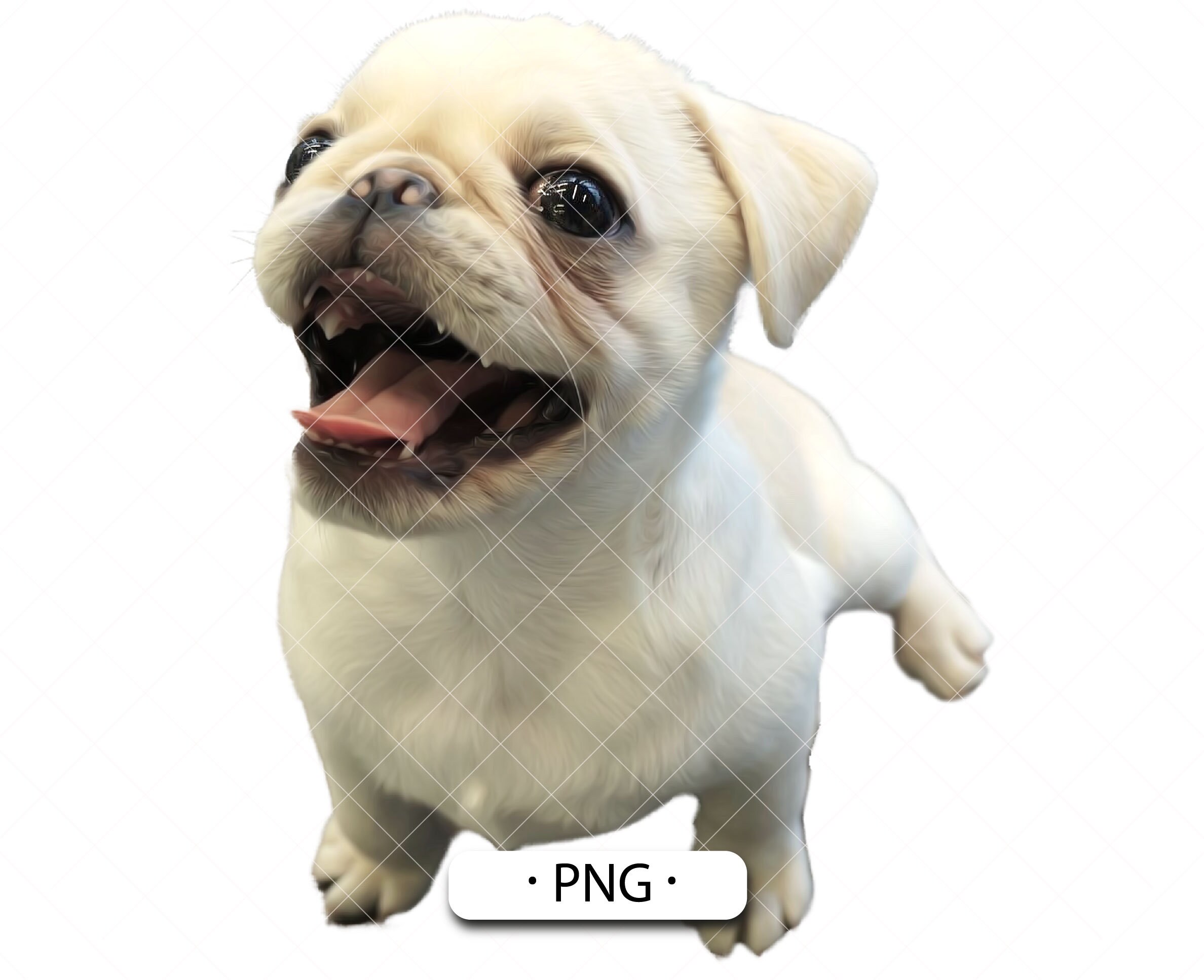 Pug Clipart PNG Pug Overlay Sublimation Design Digital - Etsy