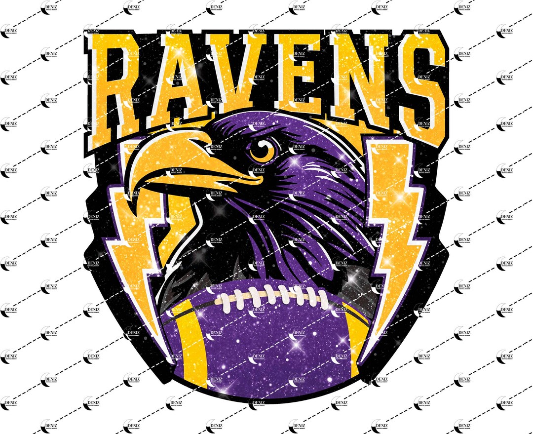 Ravens Glitter PNG: Sublimation/dtg/dtf Design File (digital Download ...