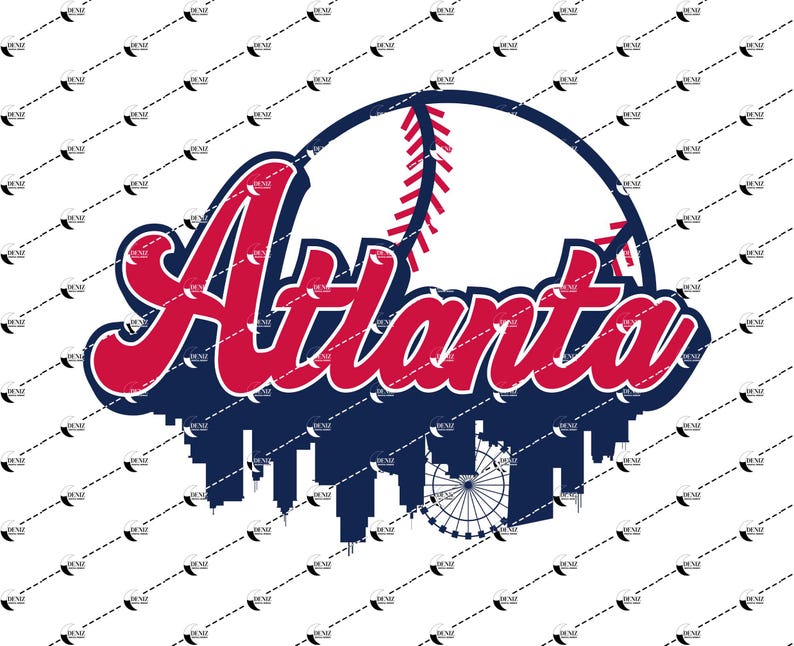 Atlanta Baseball Design, Png, Sublimation, Svg, Cricut, Dtg, Dtf Design ...