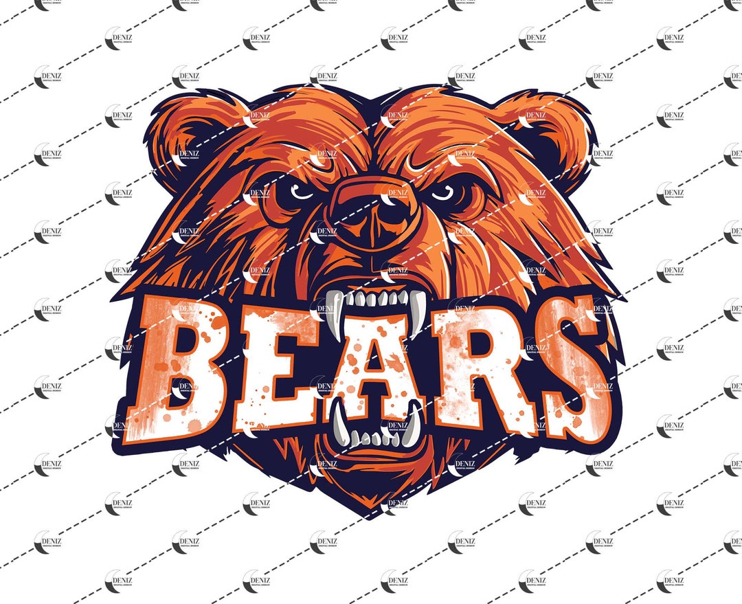 Bears Team Logo PNG: High School Sublimation/dtg/dtf Press Ready Design ...
