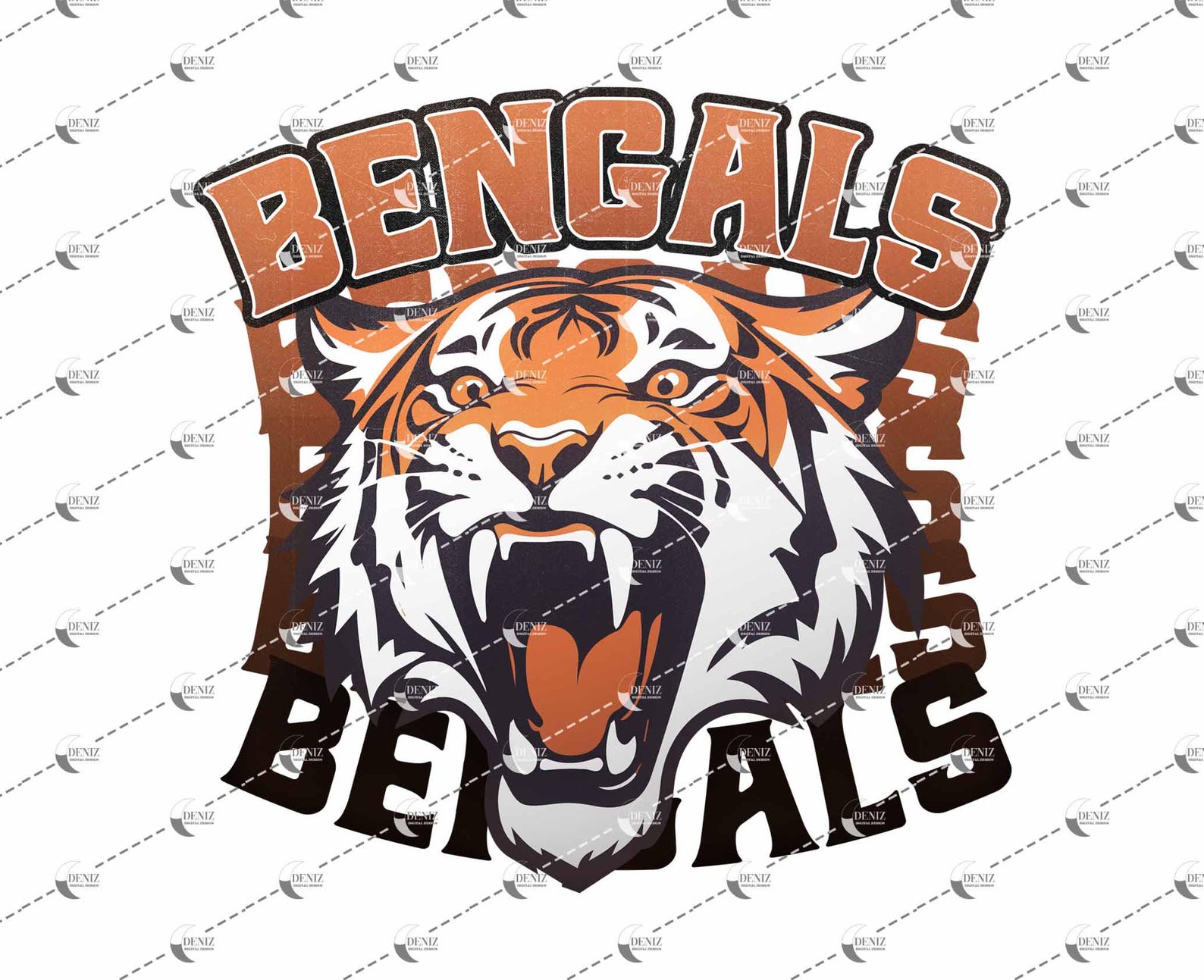 Bengals PNG, Bengals Sublimation Dtg Dtf, Bengals Press Ready Design ...