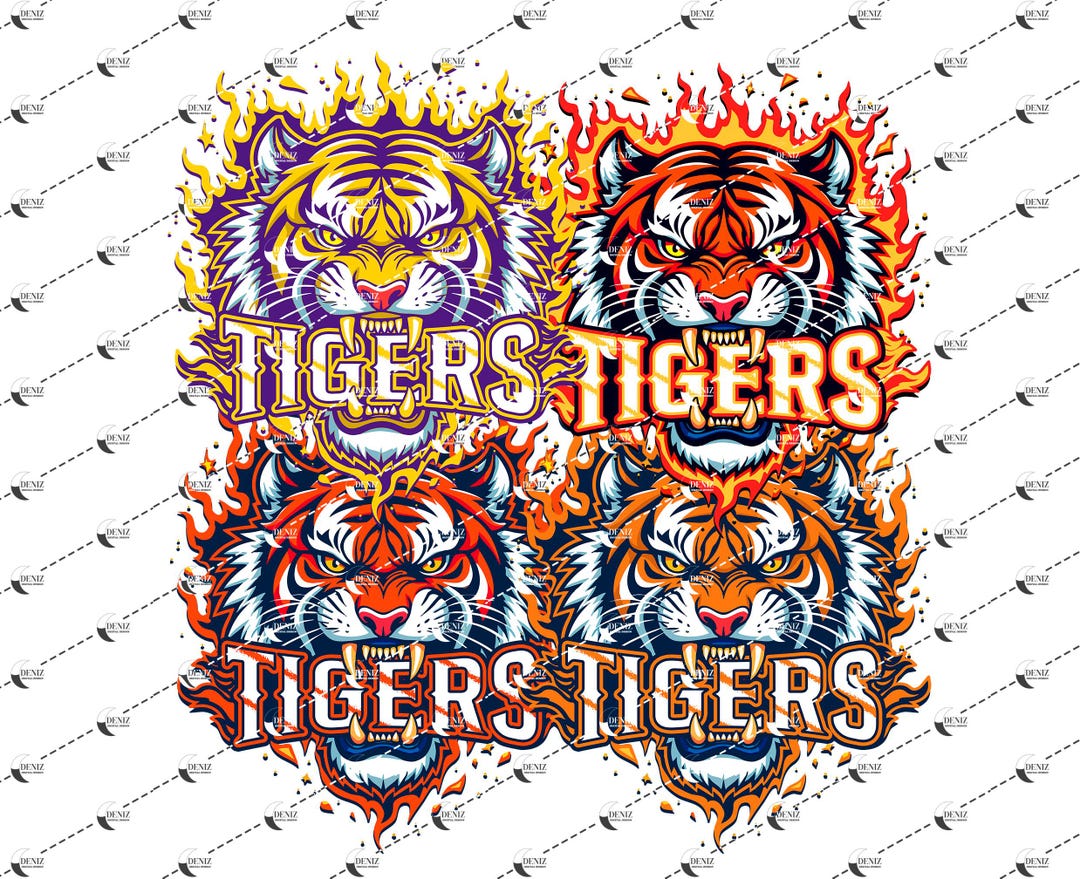 Tigers Png, Tigers Press Ready Design, Tigers High School Logo, Tigers ...