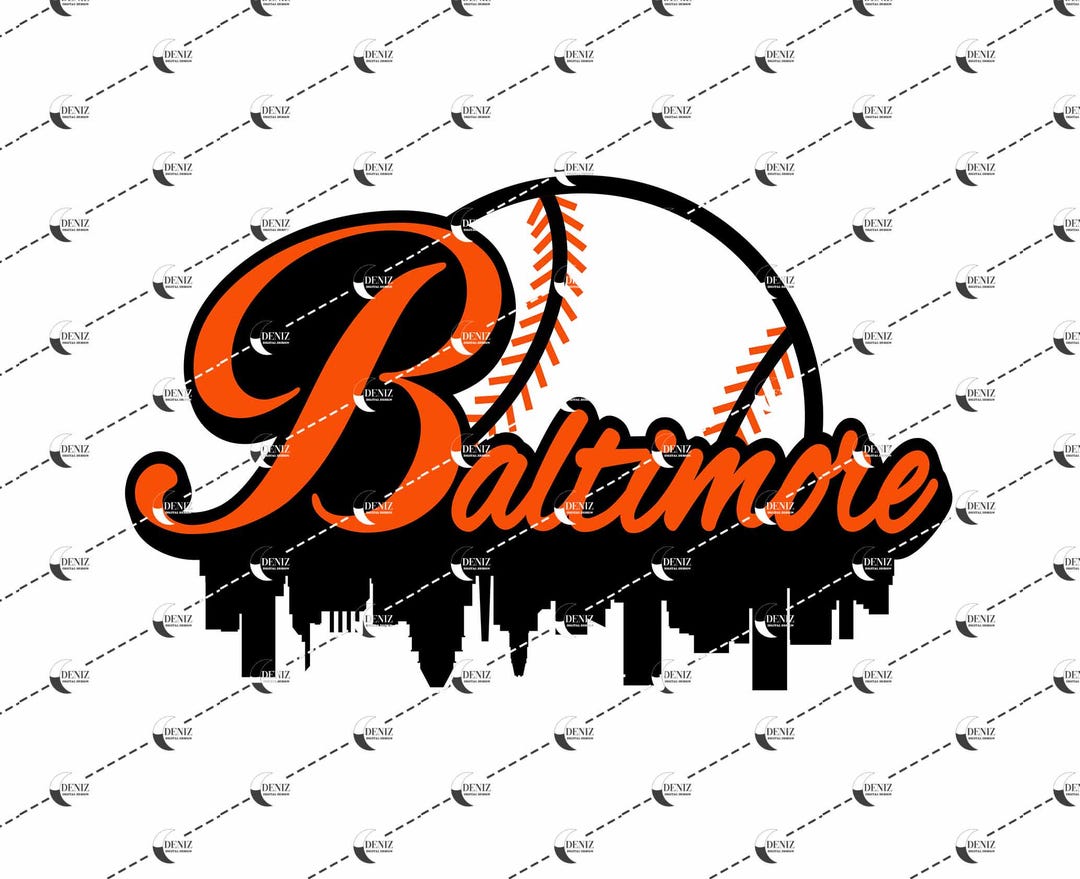 Baltimore Baseball SVG & PNG: City Skyline, Cricut, Sublimation File ...