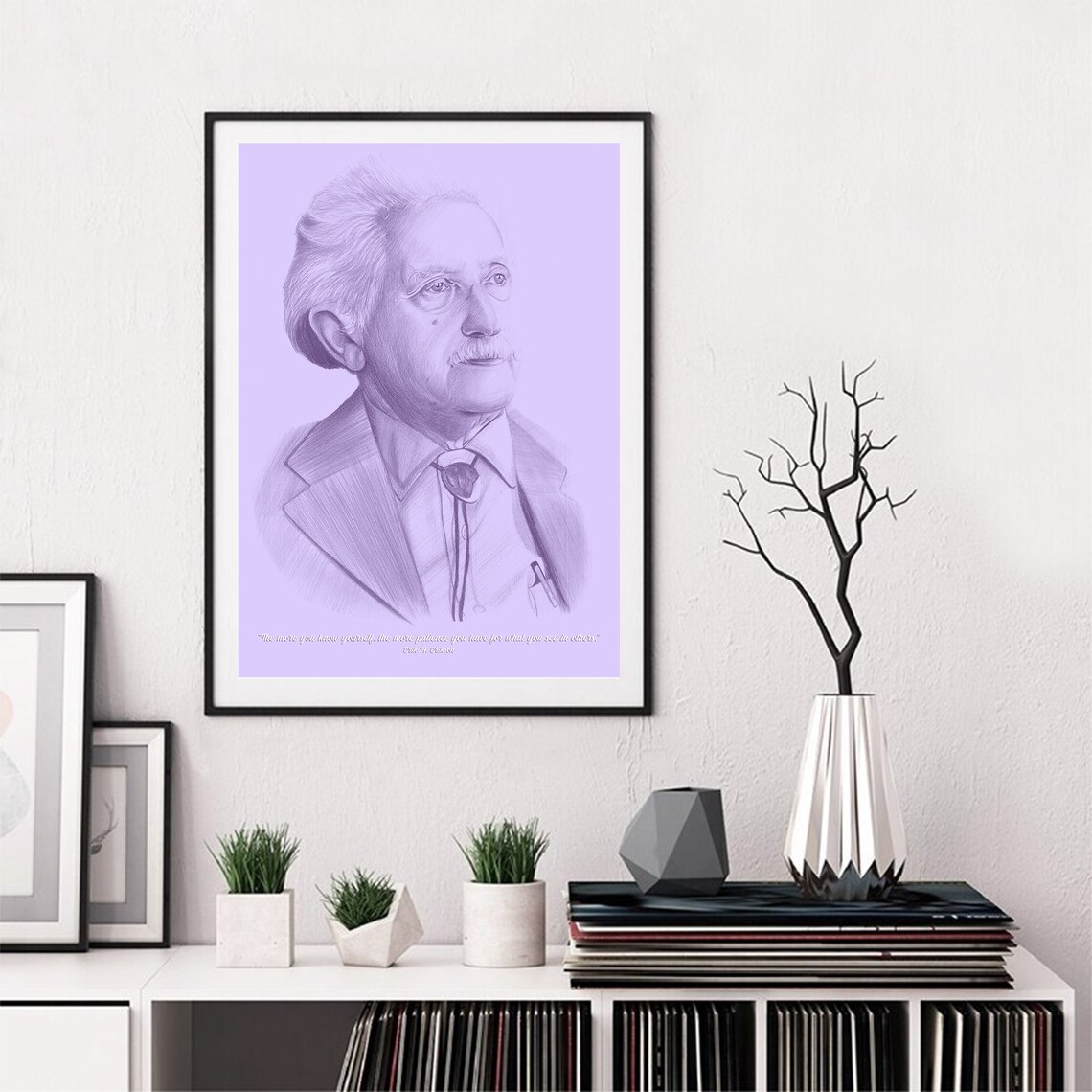 Erik Erikson Dibujo de retrato,Diseño de póster artístico,Psicólogo ...