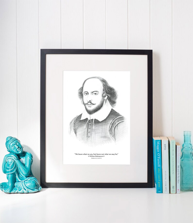 INSTANT DOWNLOAD William Shakespeare Printable Art Poster. - Etsy