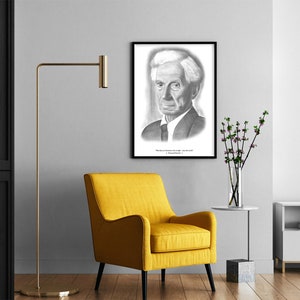 INSTANT DOWNLOAD Bertrand Russell Poster. Motivasyonel Inspirational ...