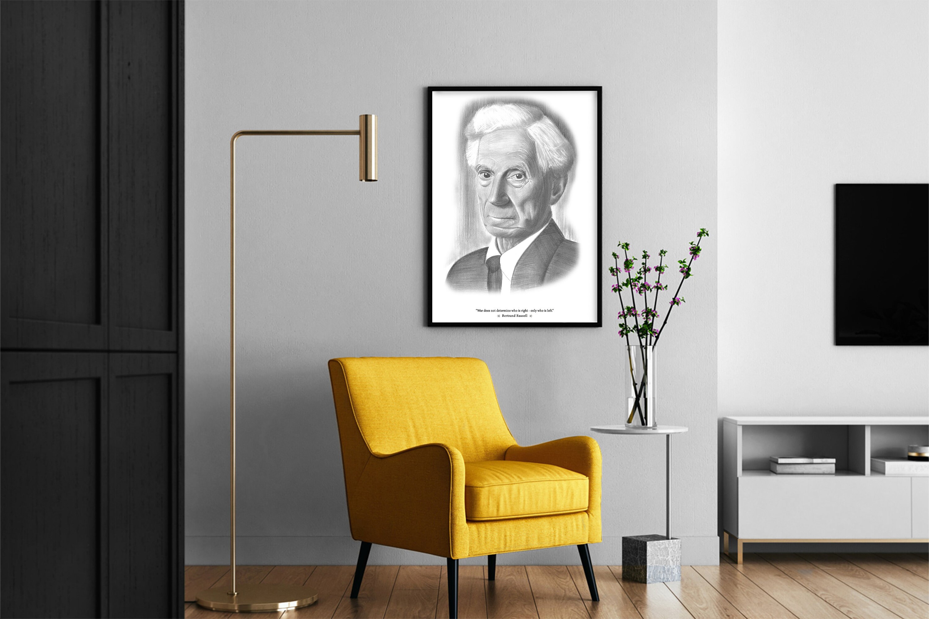 INSTANT DOWNLOAD Bertrand Russell Poster. Motivasyonel - Etsy