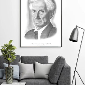 INSTANT DOWNLOAD Bertrand Russell Poster. Motivasyonel - Etsy