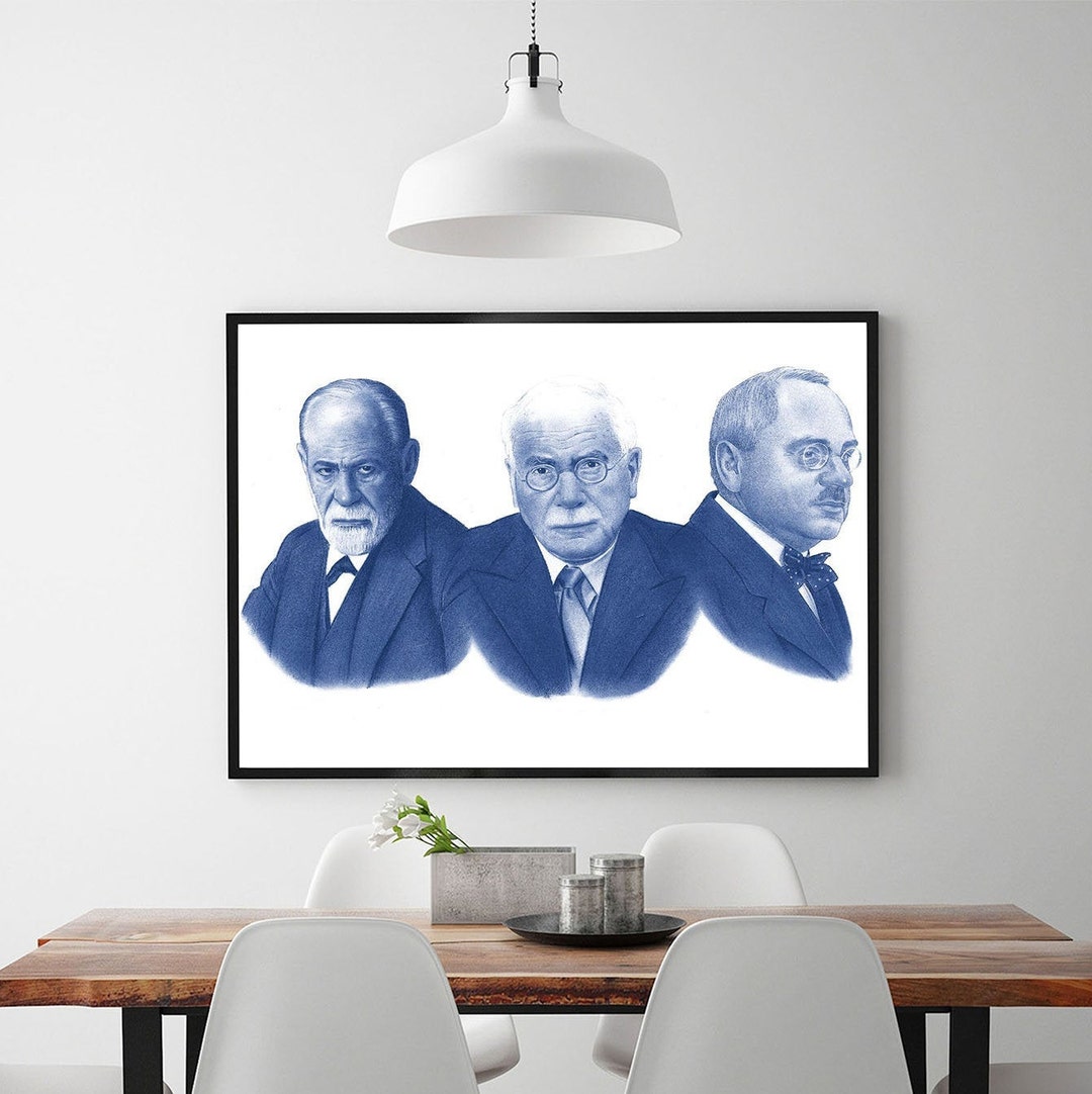 Adler-jung-freud Portrait Print: High Definition Wall Art (digital ...