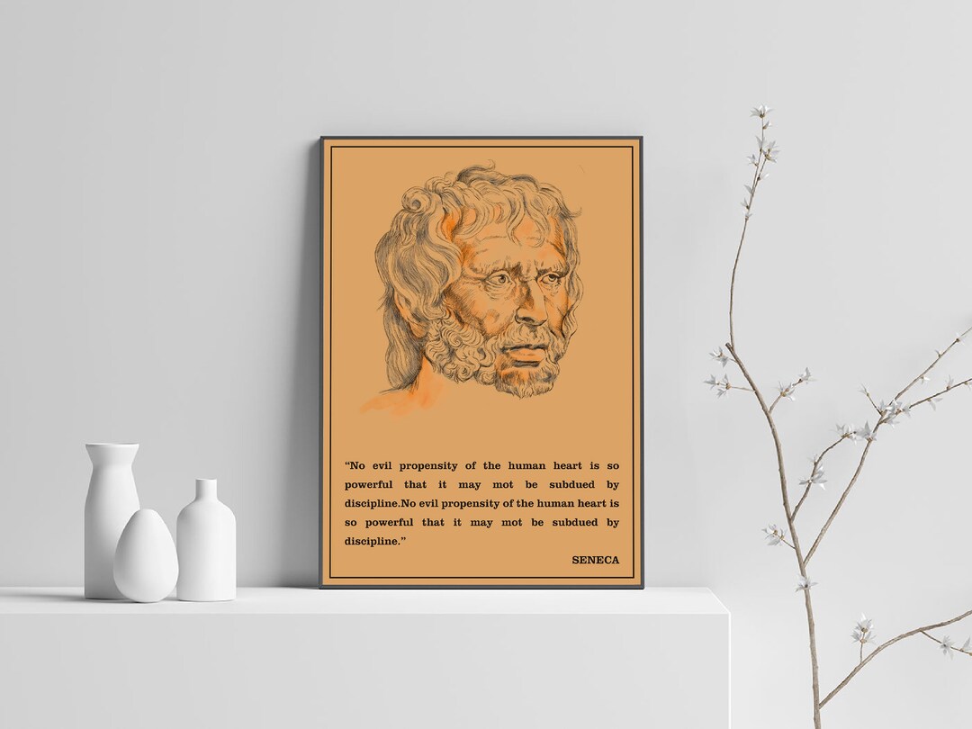 INSTANT DOWNLOAD Seneca Printable Art Poster. Motivasyonel ...