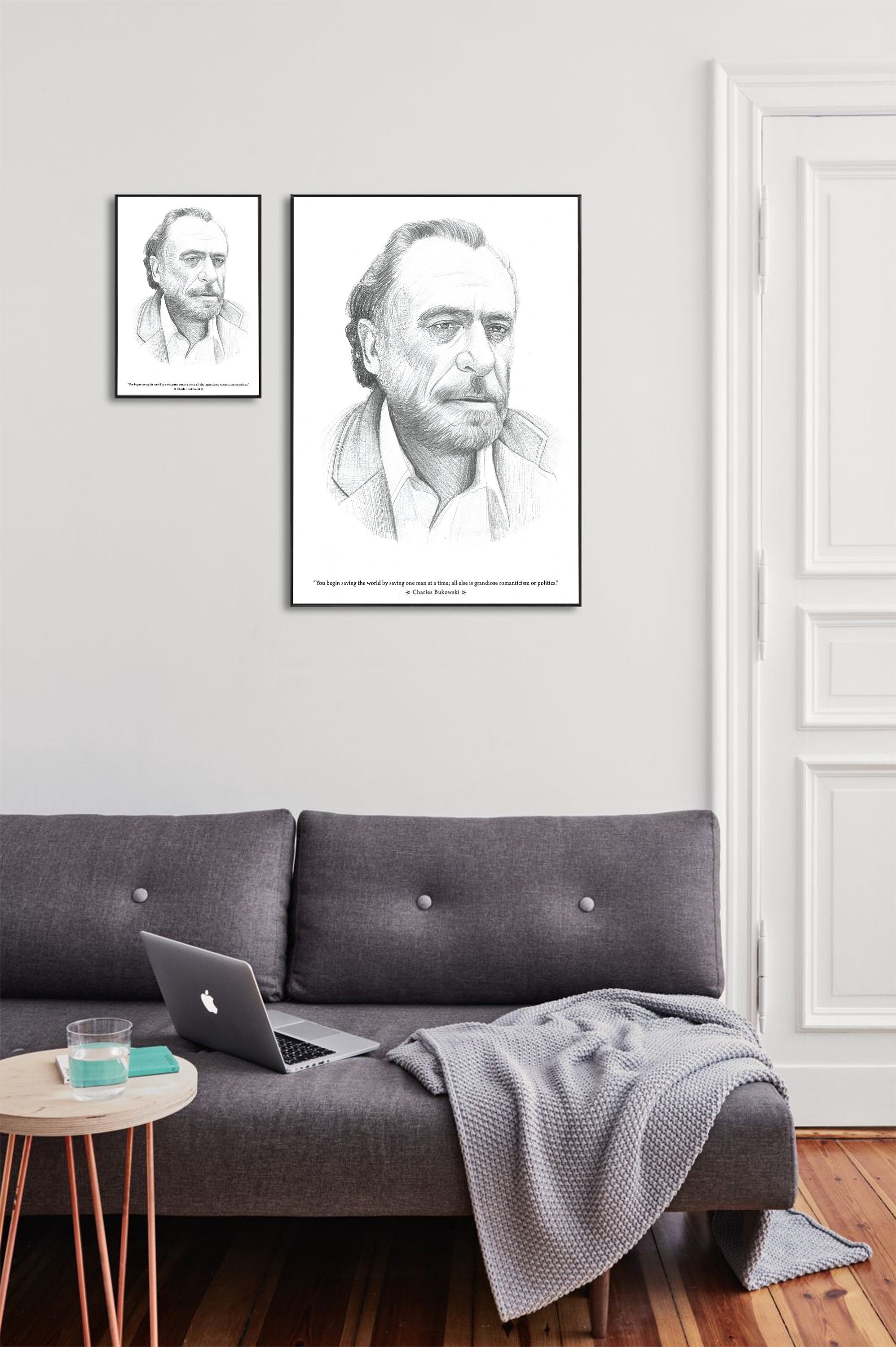 INSTANT DOWNLOAD Charles Bukowski Poster. Motivasyonel - Etsy