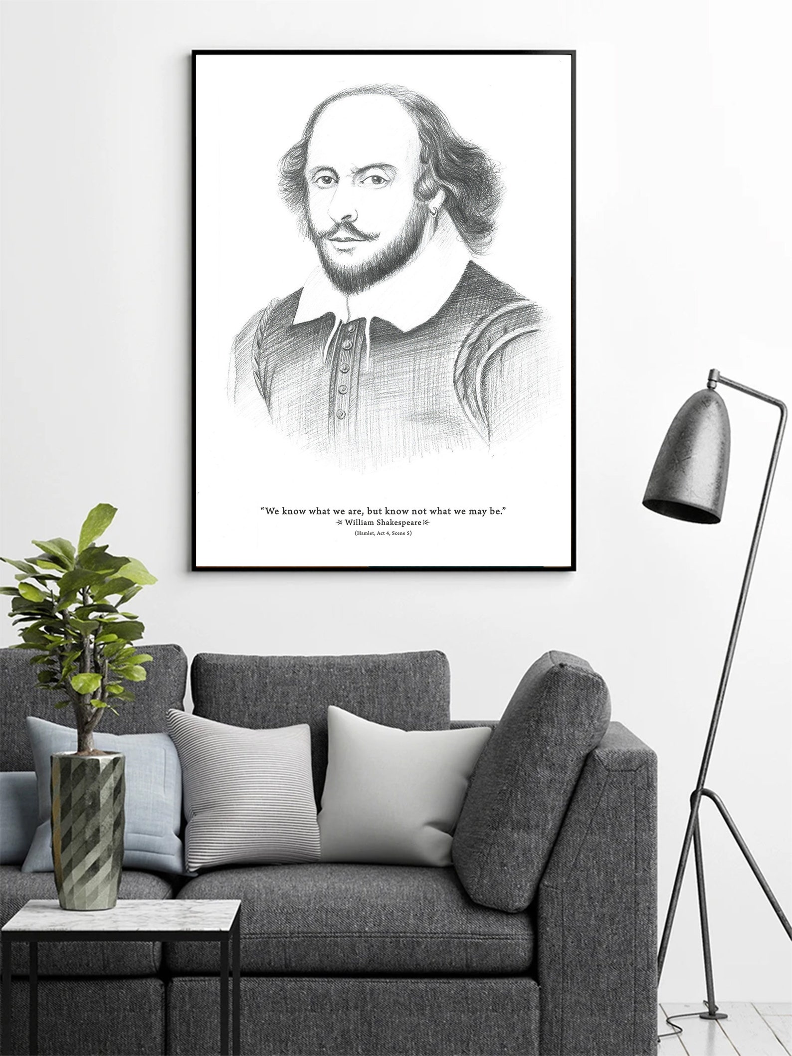 INSTANT DOWNLOAD William Shakespeare Printable Art Poster. - Etsy