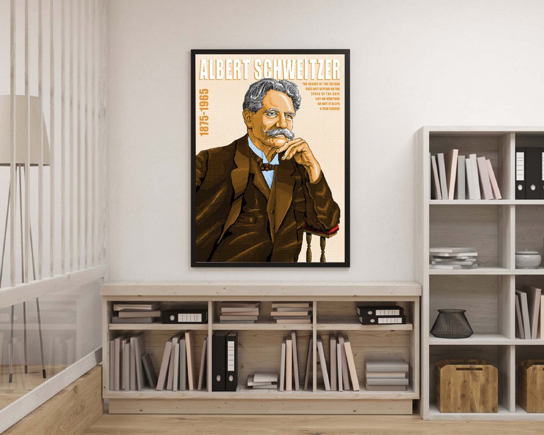 INSTANT DOWNLOAD Albert Schweitzer Printable Art Poster. Motivasyonel ...