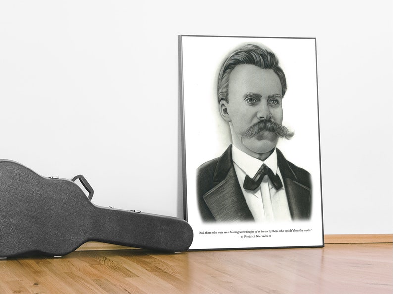 INSTANT DOWNLOAD Friedrich Nietzsche Poster. Motivasyonel - Etsy