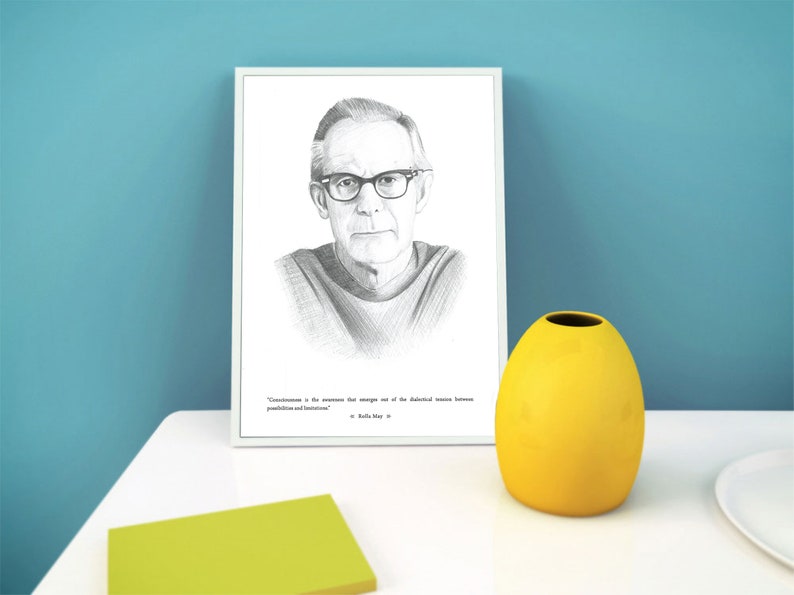 INSTANT DOWNLOAD Rollo May Printable Art Poster. Motivasyonel - Etsy