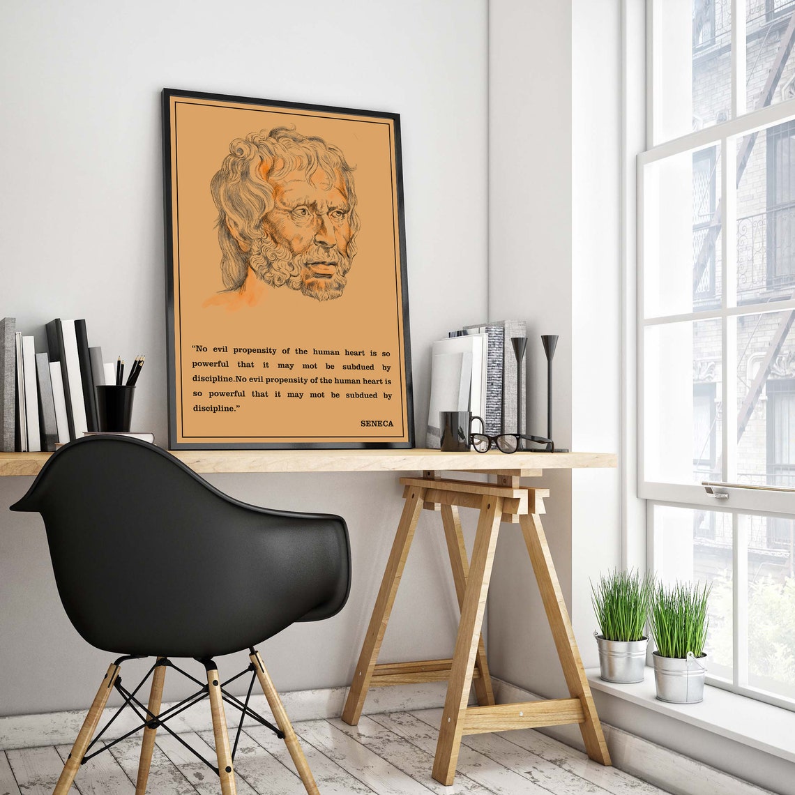 INSTANT DOWNLOAD Seneca Printable Art Poster. Motivasyonel - Etsy
