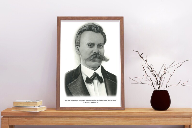INSTANT DOWNLOAD Friedrich Nietzsche Poster. Motivasyonel Inspirational ...