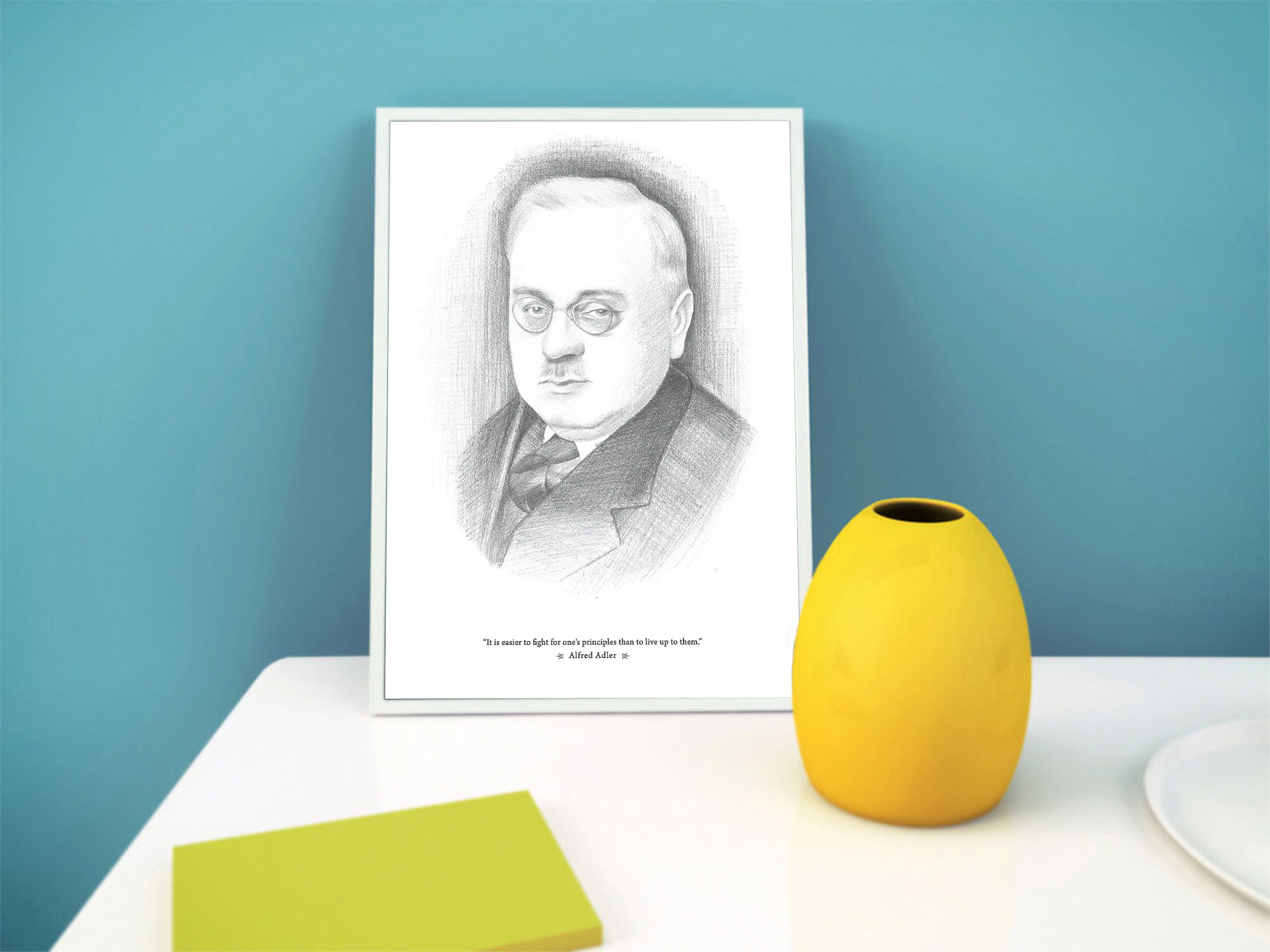 INSTANT DOWNLOAD Alfred Adler Art Poster. Motivasyonel - Etsy UK