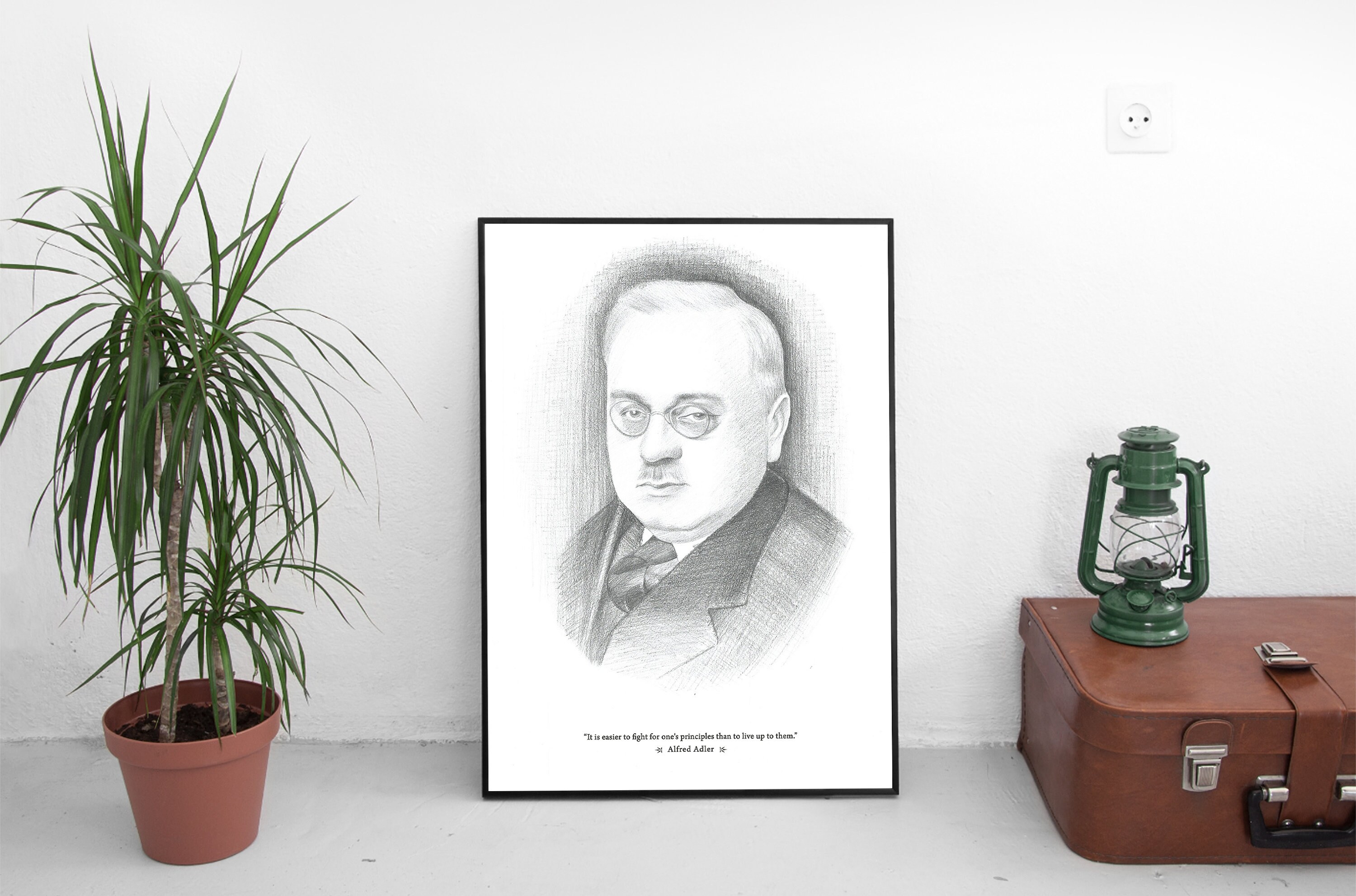 INSTANT DOWNLOAD Alfred Adler Art Poster. Motivasyonel Inspirational ...