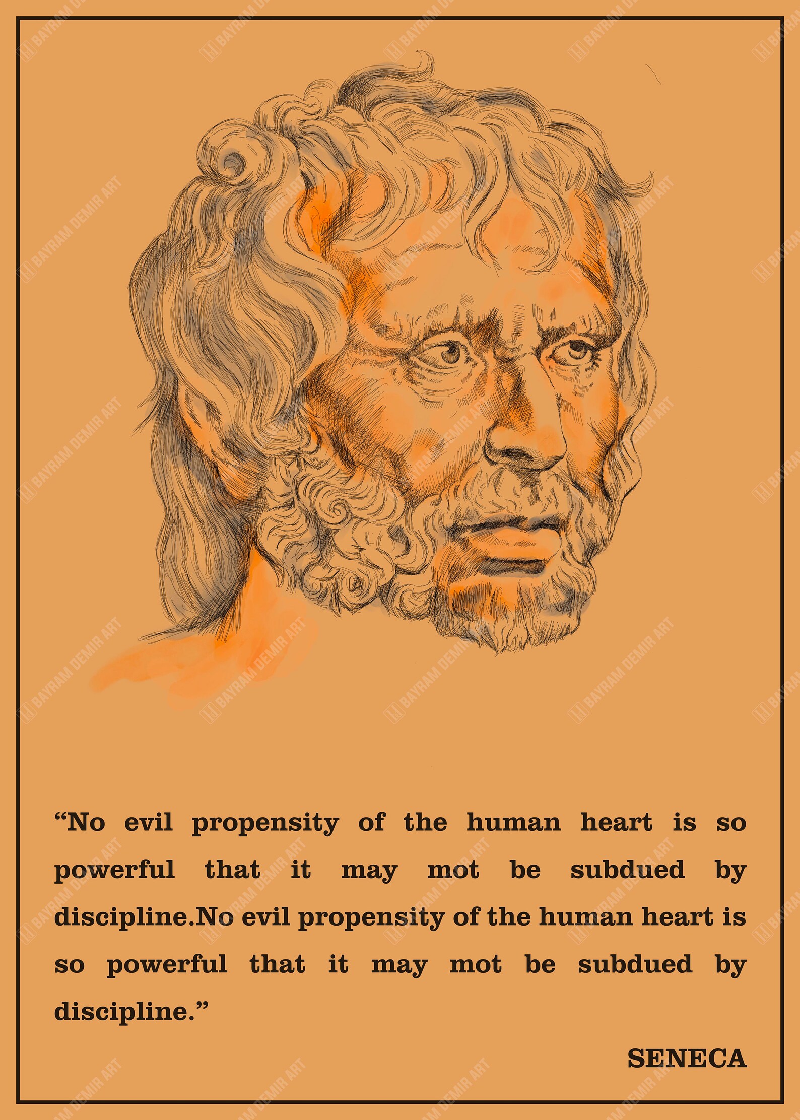 INSTANT DOWNLOAD Seneca Printable Art Poster. Motivasyonel - Etsy