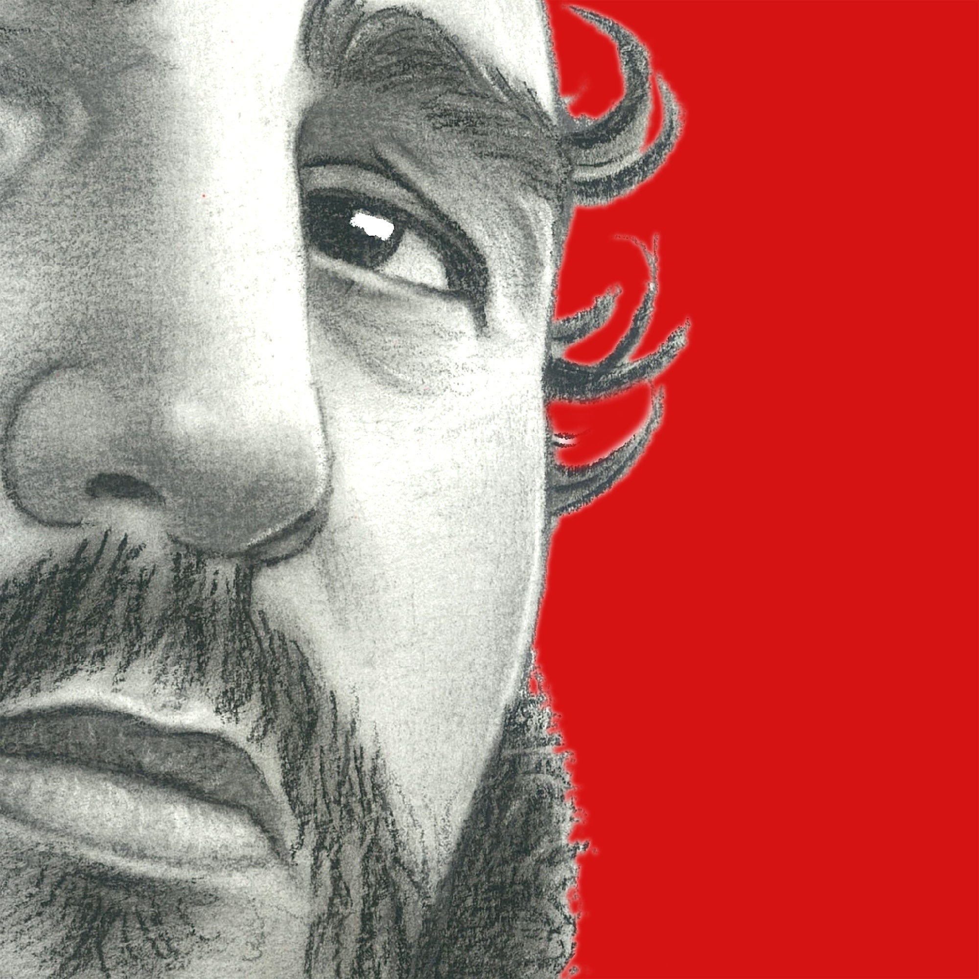 Handmade Fidel Castro Portrait Art - Red Room Decor (instant Download ...