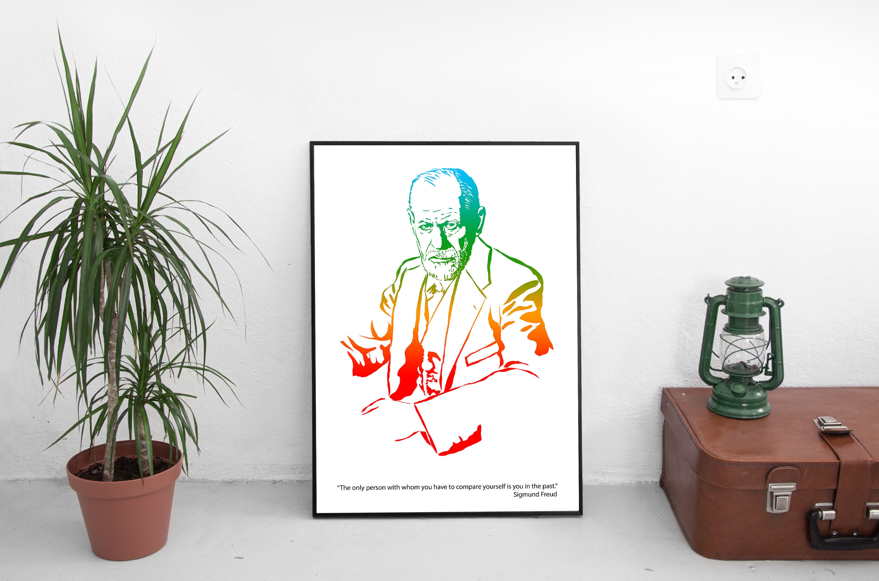 INSTANT DOWNLOAD Sigmund Freud Printable Art Poster. - Etsy