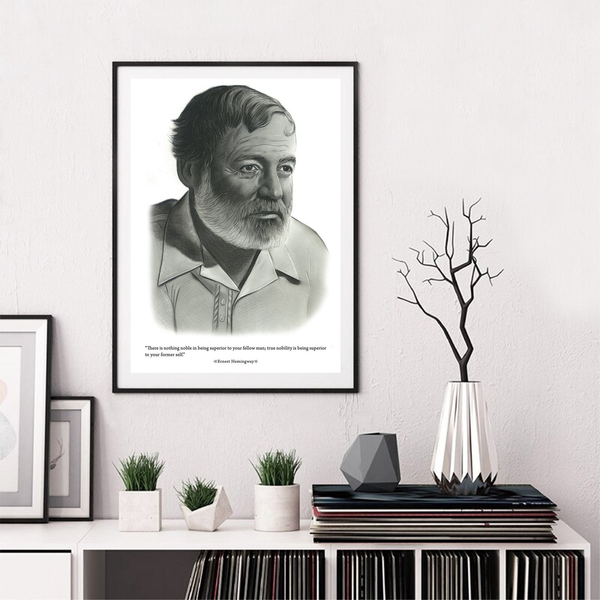 INSTANT DOWNLOAD Ernest Hemingway Poster. Motivasyonel - Etsy