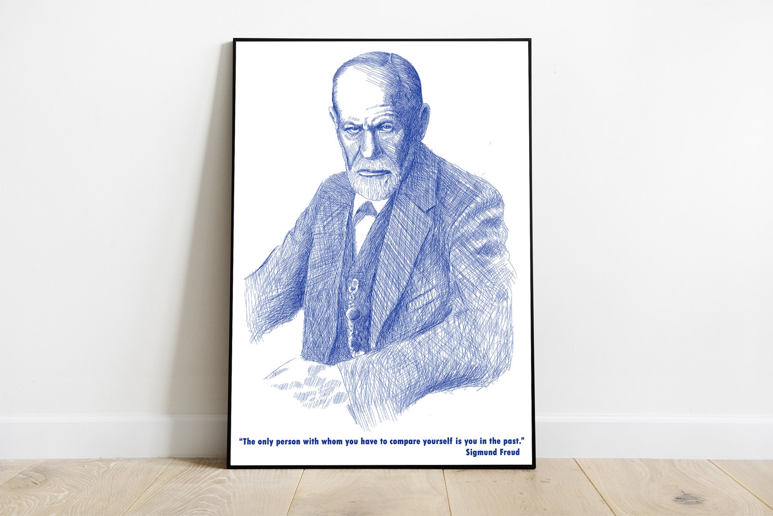 INSTANT DOWNLOAD Sigmund Freud Printable Art Poster. Motivasyonel ...