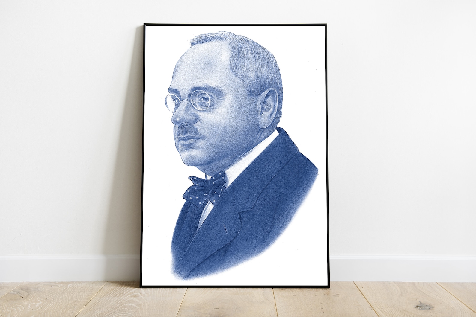 Alfred Adler Realistic Handmade Portraitoffice and Home - Etsy