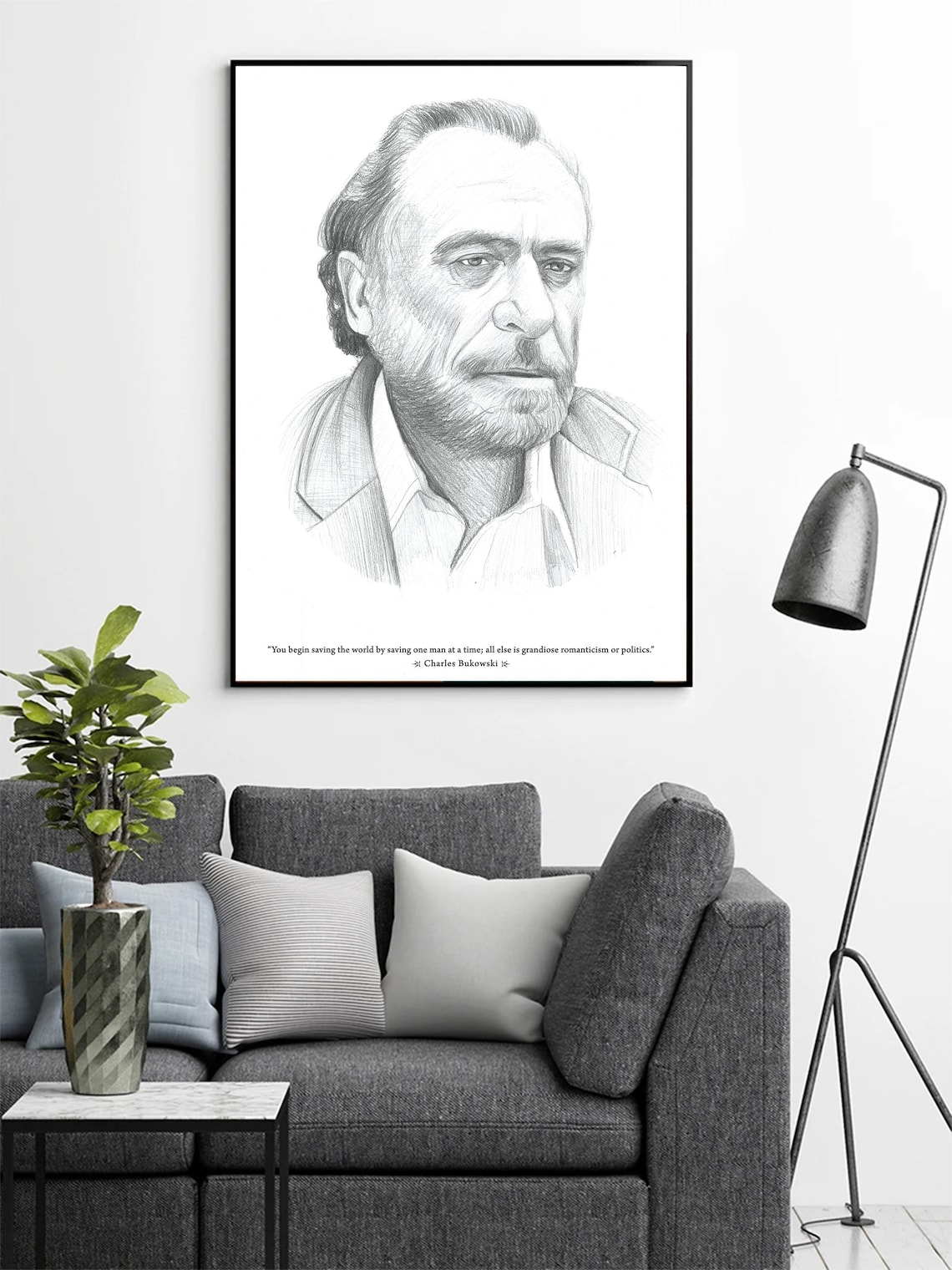 INSTANT DOWNLOAD Charles Bukowski Poster. Motivasyonel - Etsy