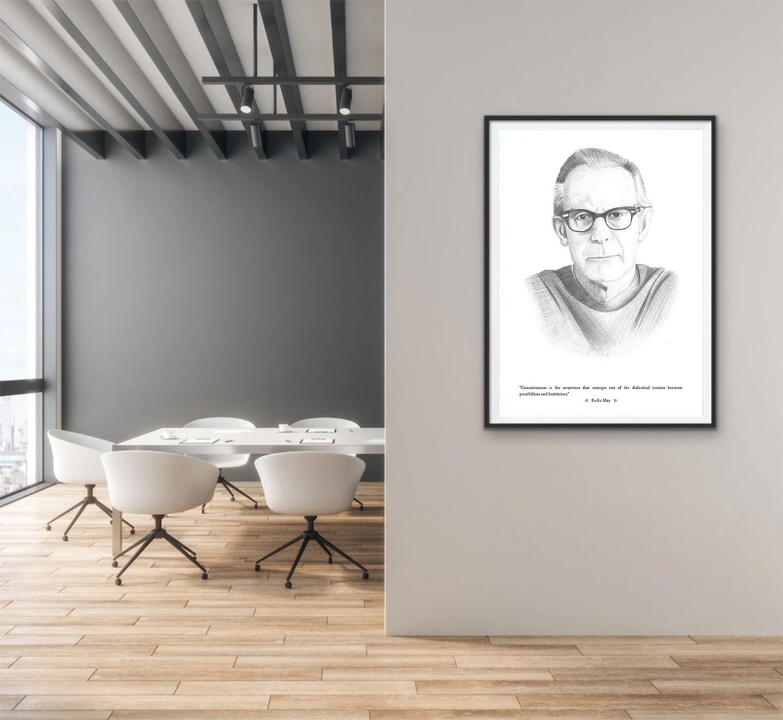 INSTANT DOWNLOAD Rollo May Printable Art Poster. Motivasyonel - Etsy