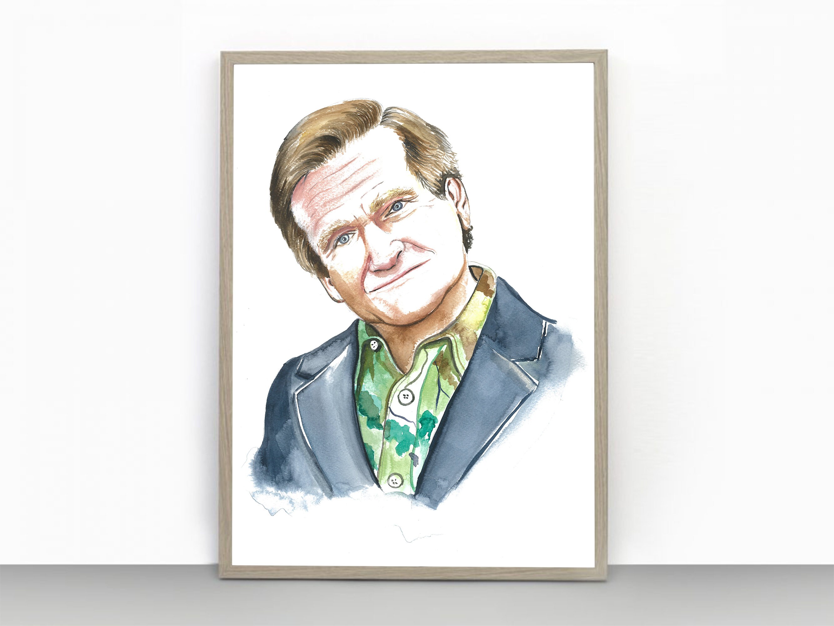 Robin Williams Minimalist Watercolor Art Print Poster,gift Idea Art for ...