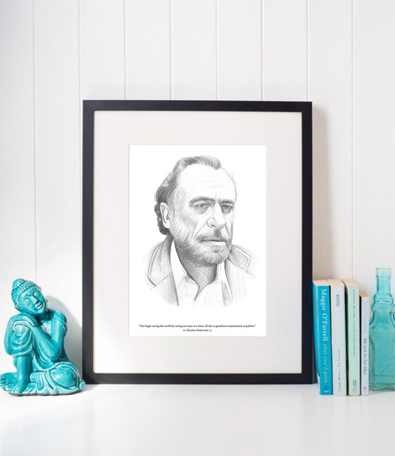 INSTANT DOWNLOAD Charles Bukowski Poster. Motivasyonel - Etsy